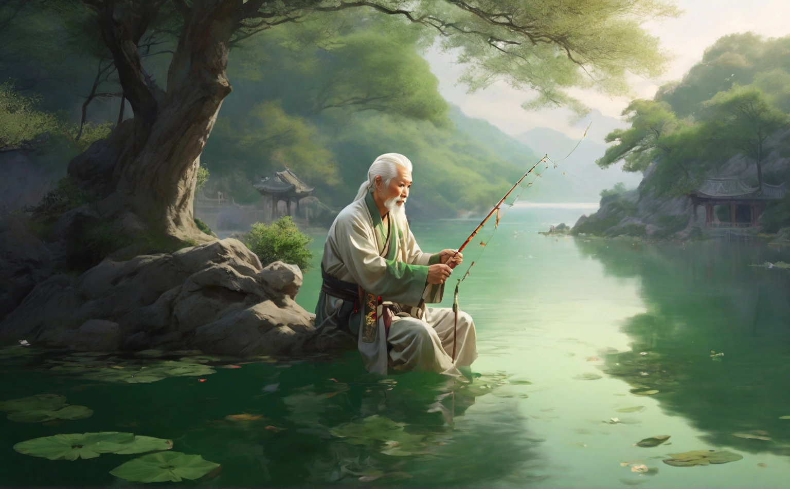 Jiang Tai Gong Fishing | Poems and Idioms