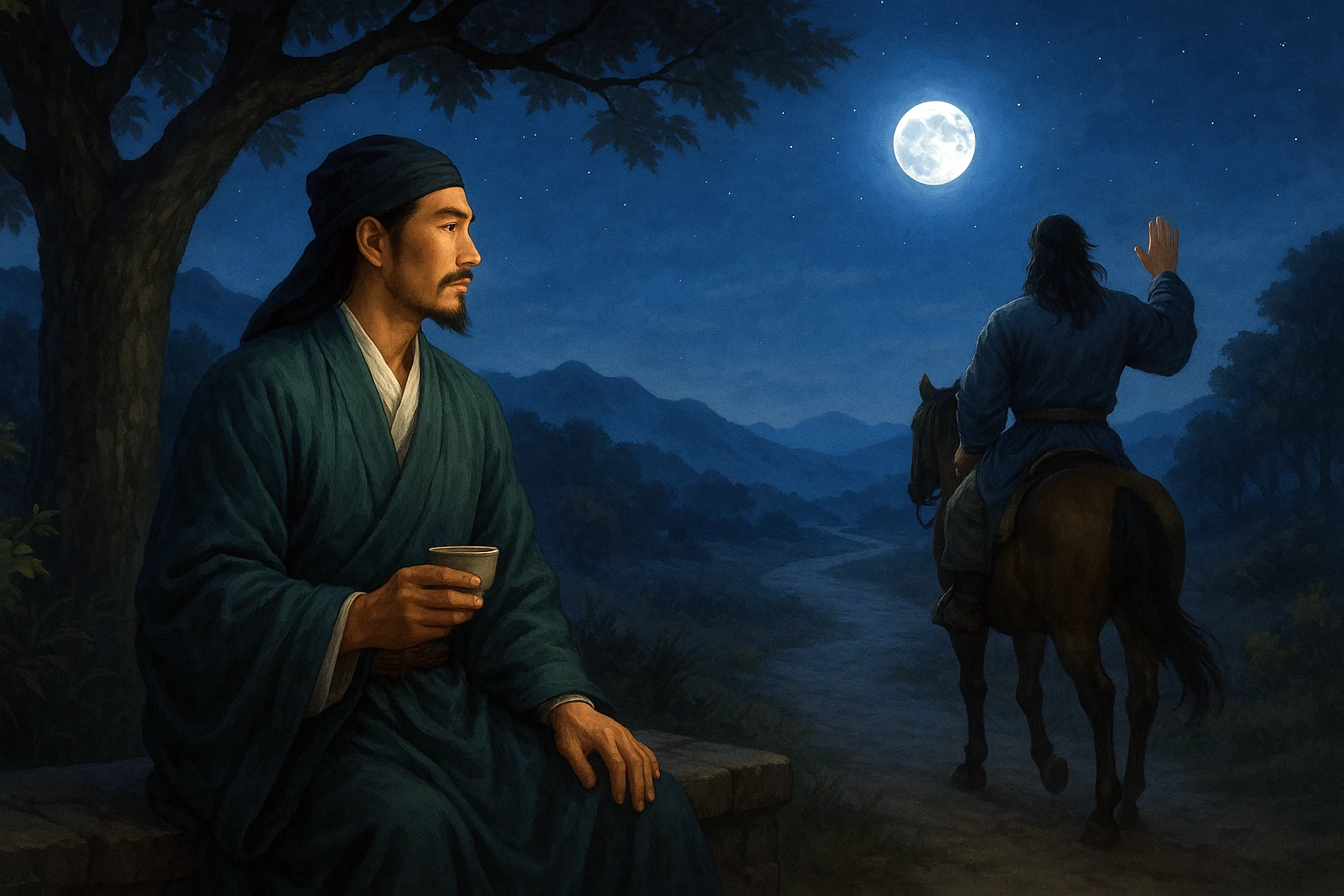 A farewell at Fengji station to General Yan by Du Fu | Poems and Idioms