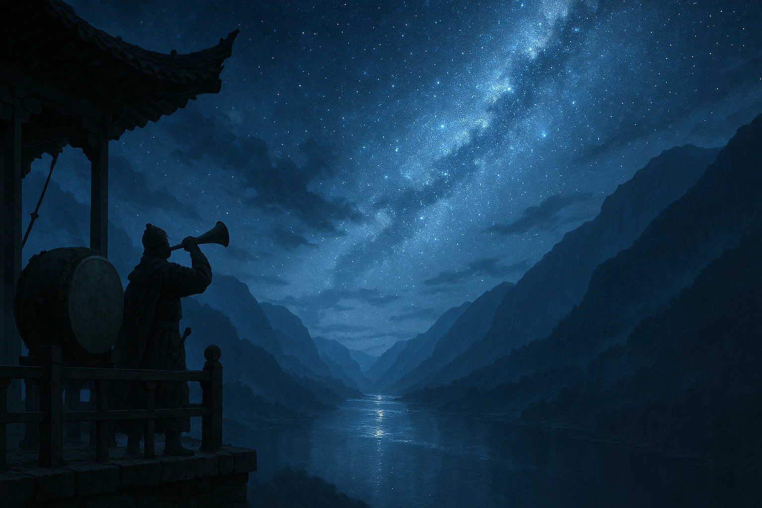 Night in the watch-tower by Du Fu | Poems and Idioms