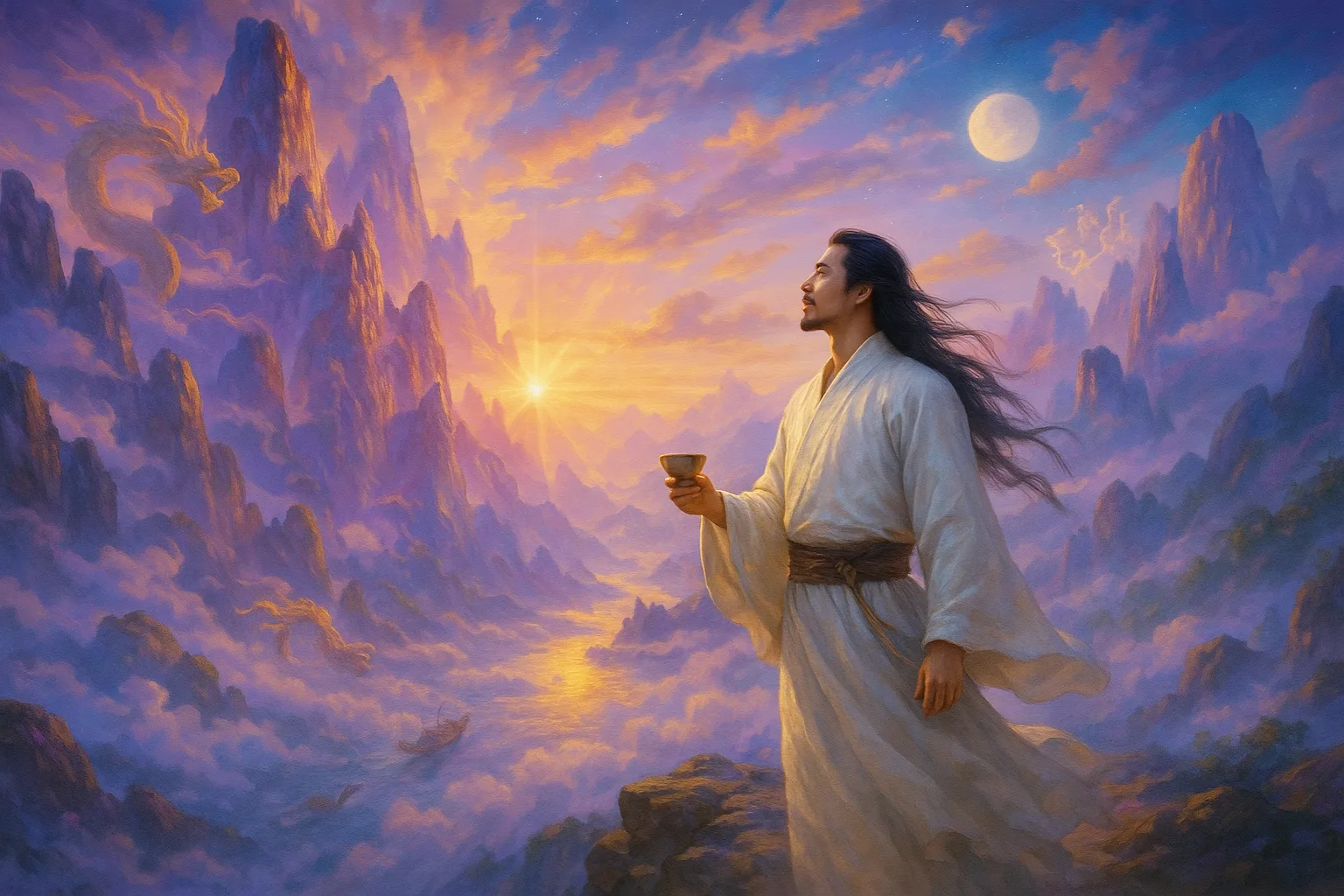 Tianmu Mountain Ascended in a Dream by Li Bai | Poems and Idioms