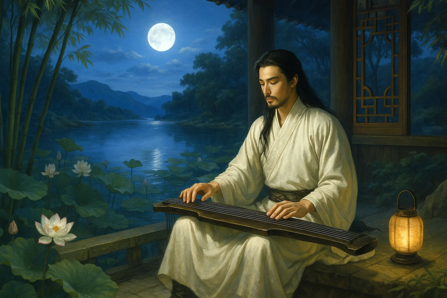 In Summer at the South Pavilion Thinking of Xing by Meng Haoran ...