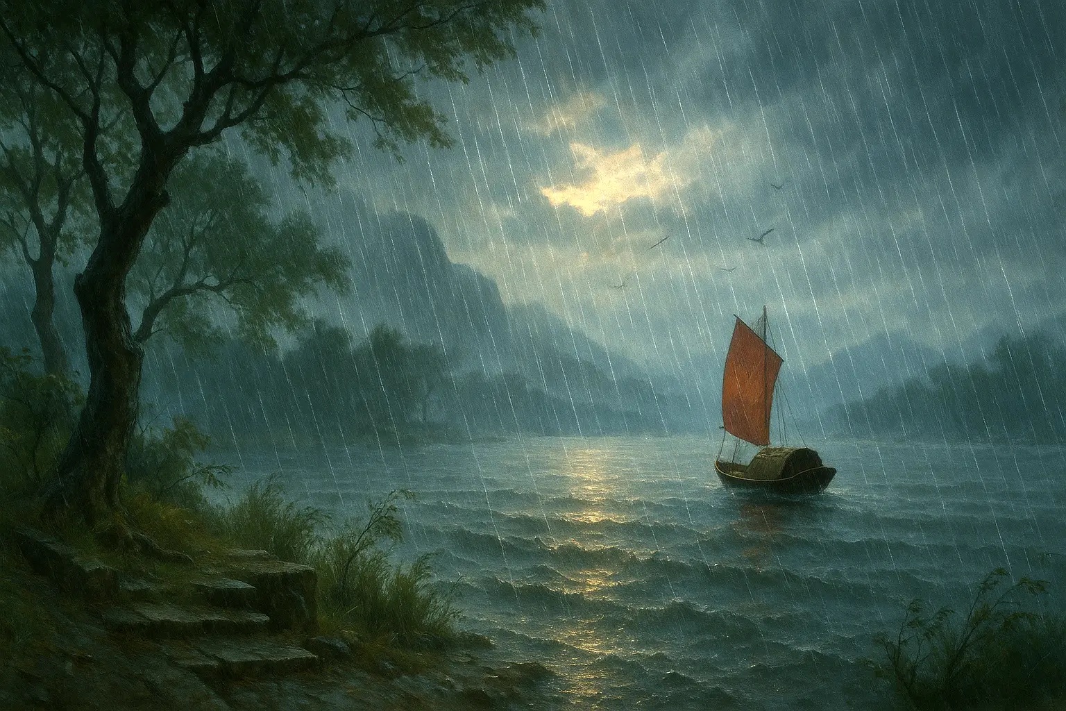 Farewell in the Evening Rain to Li Cao By Wei Yingwu | Poems and Idioms