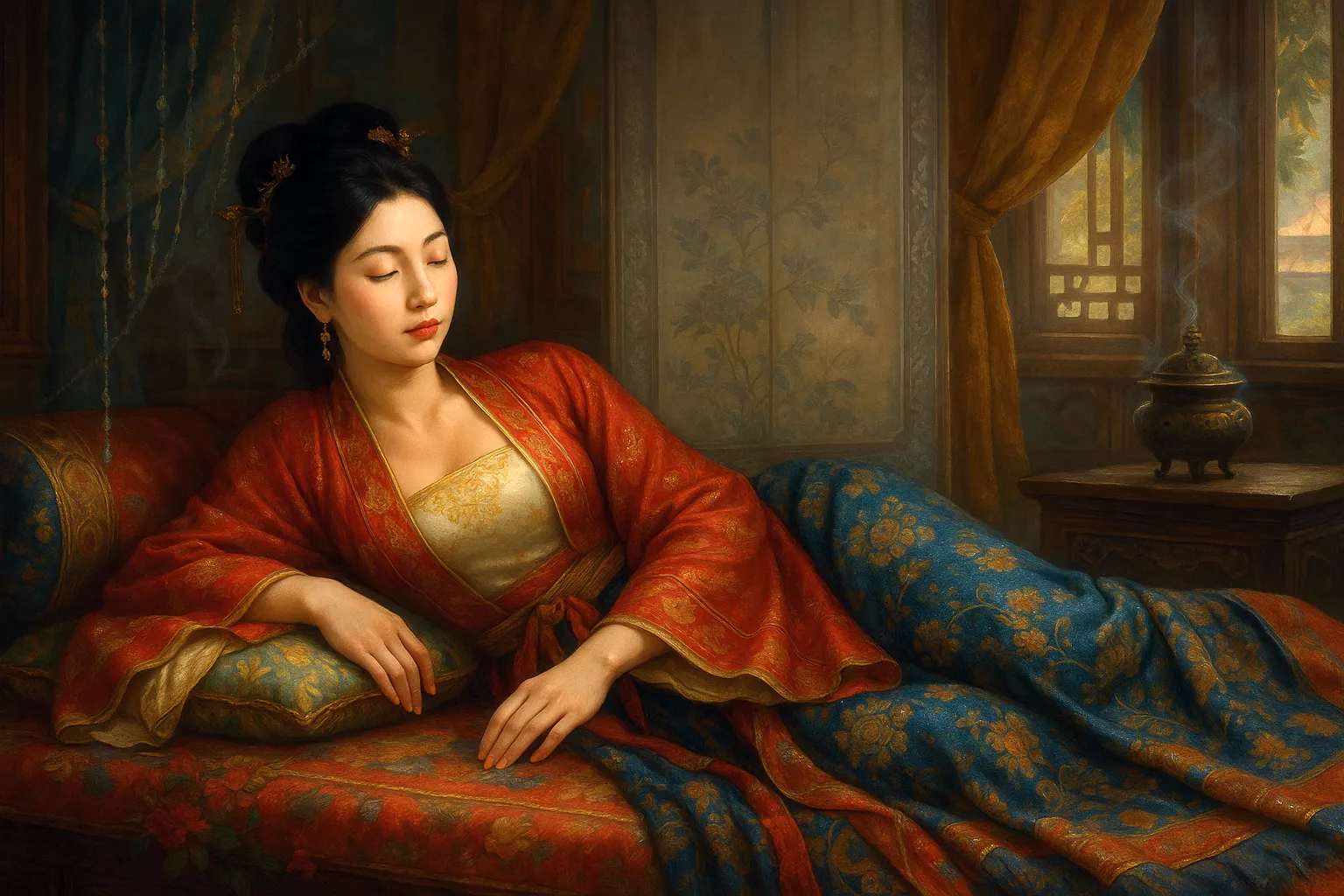 「菩萨蛮 · 蓬莱院闭天台女」李煜 | 诗与酒