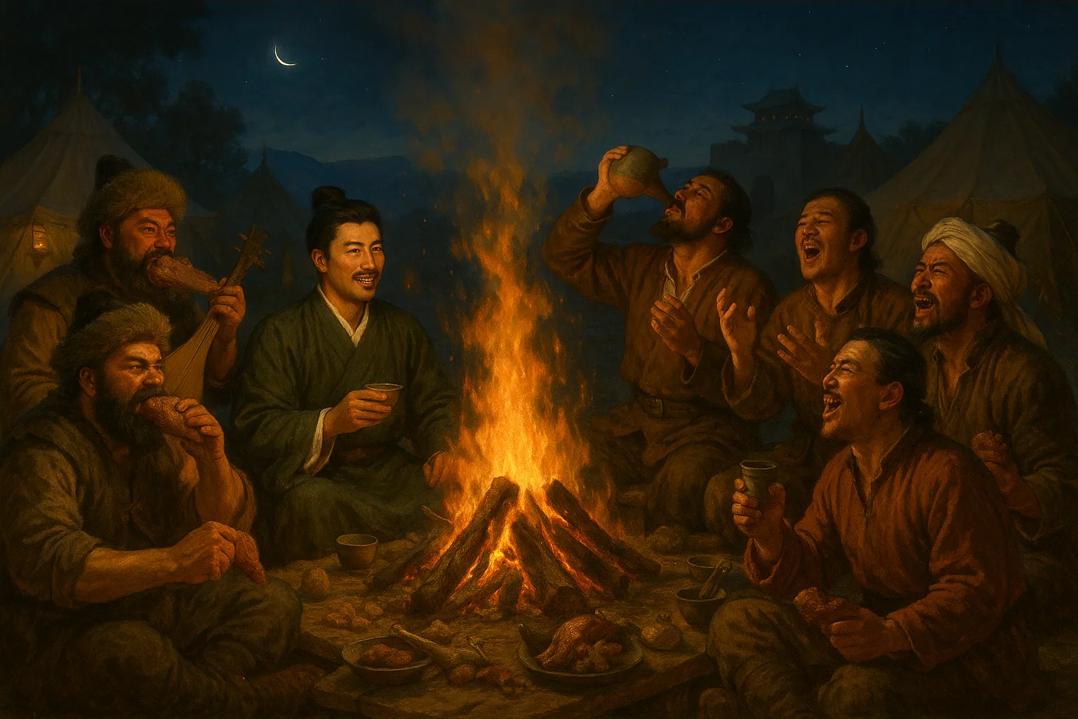 「凉州馆中与诸判官夜集」岑参 | 诗与酒