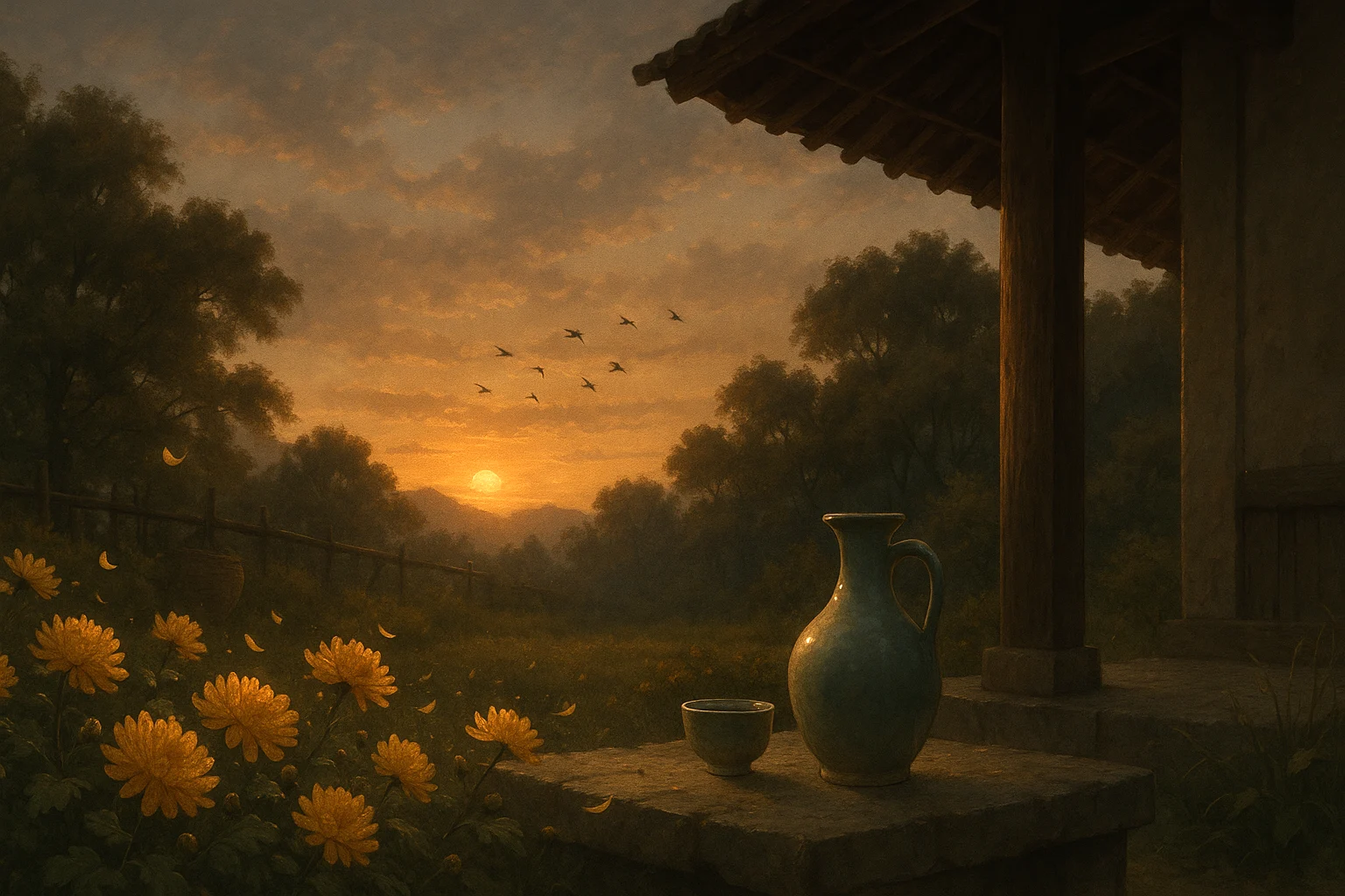 Wine-drinking Song VII by Tao Yuanming | Poems and Idioms