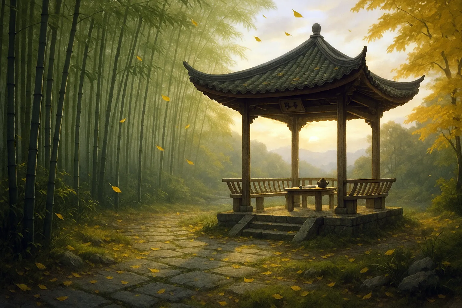 Inscribed on Duke Su Xu's Forest Pavilion by Han Hong | Poems and Idioms