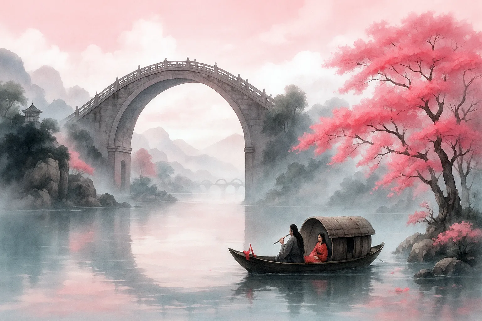 Passing Rainbow Bridge by Jiang Kui | Poems and Idioms