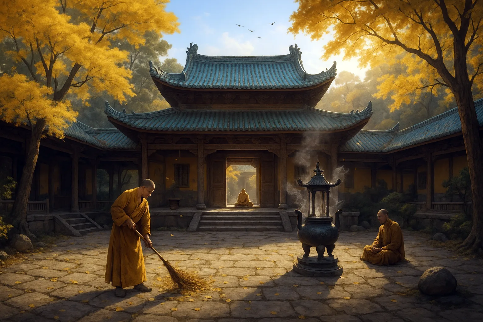 Inscribed on the Chan Hall of Chongfu Temple by Cui Dong | Poetry and Wine