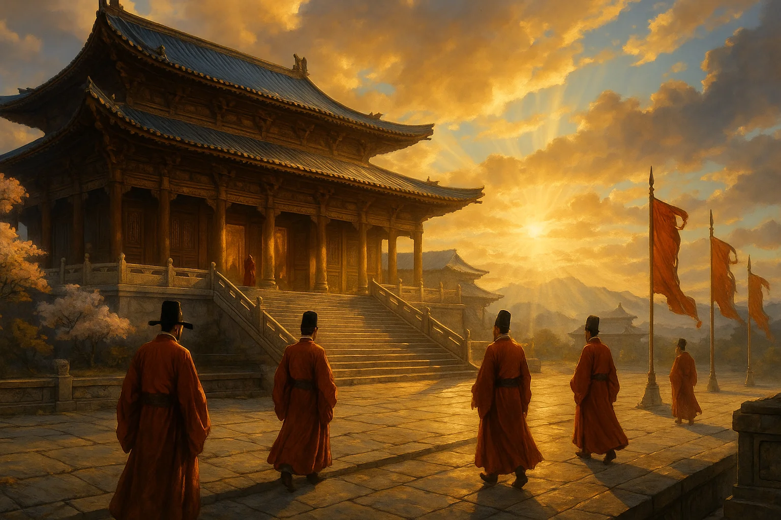 Morning at Court: To Academician Han by Geng Wei | Poems and Idioms