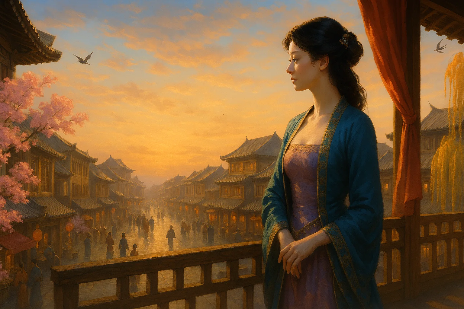 Auspicious Dragon's Chant: Spring at Dashi Abbey by Zhou Bangyan ...