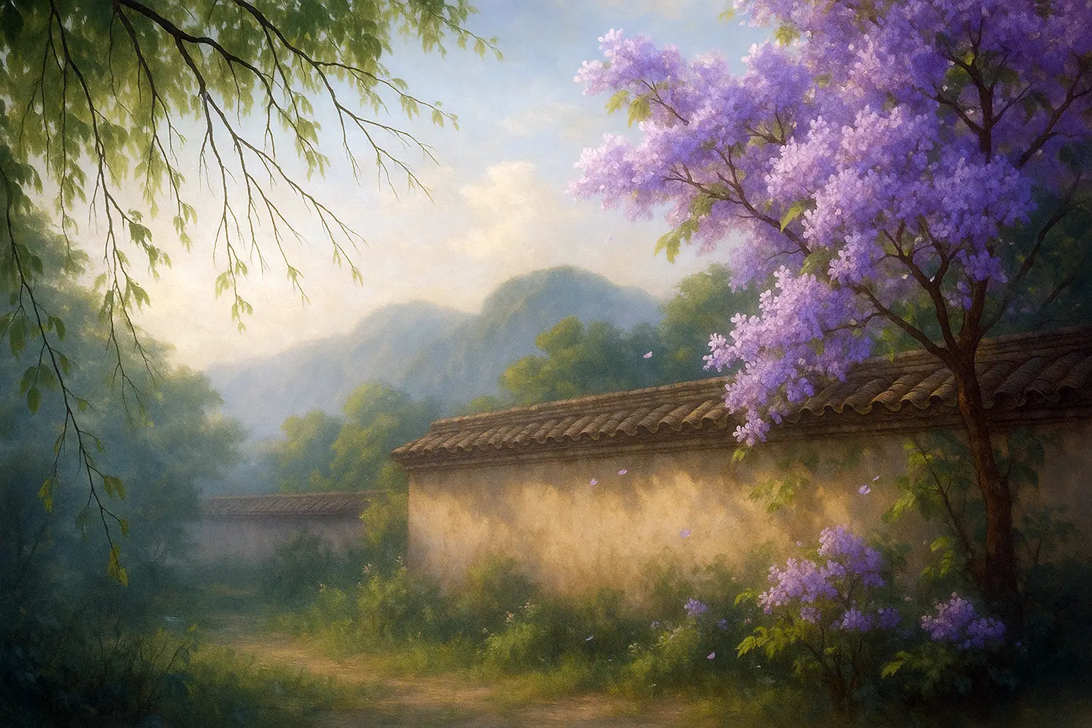 Inscribed on Master Huyin's Wall II by Wang Anshi | Poems and Idioms